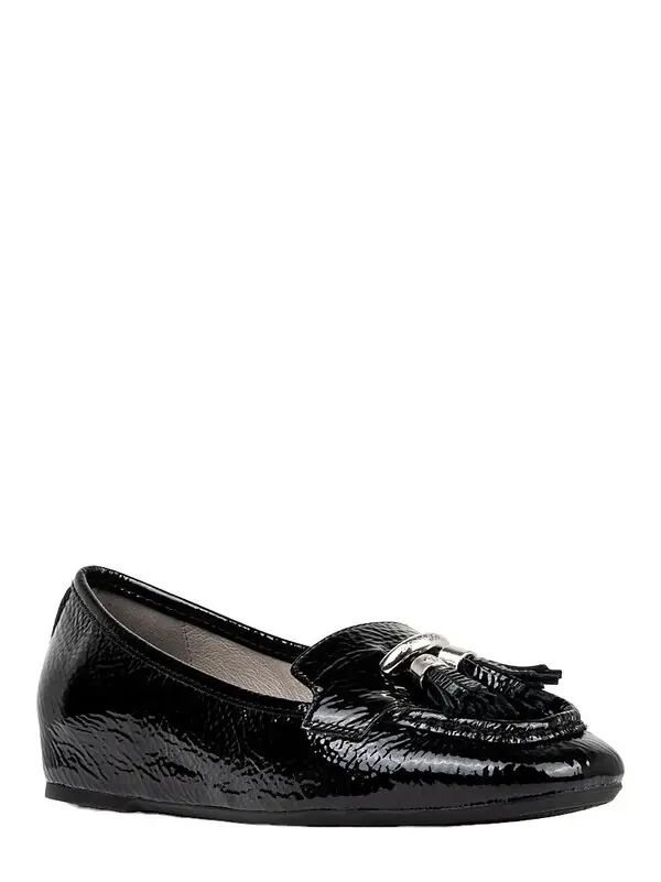 DONALD PLINER Loriel Leather Flats - Black