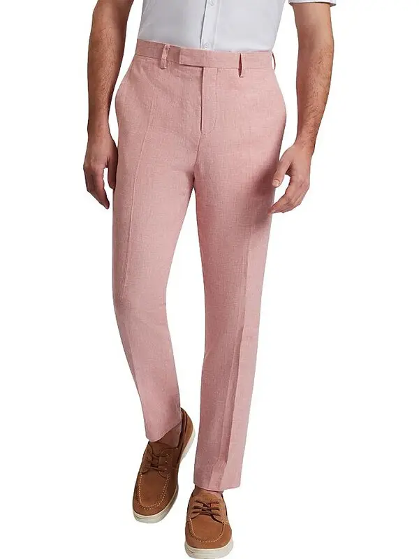 Ted Baker London Stretch Regular Fit Trousers - Light Pink