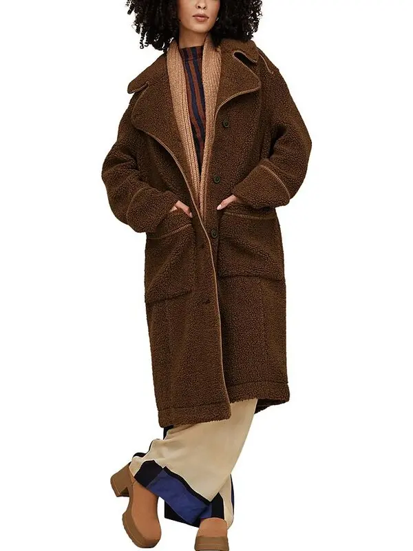 UGG Sema Fluff Coat - Deep Nutmeg