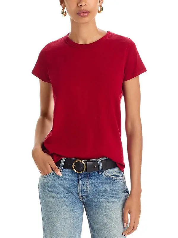 Rag & Bone The Slub Tee - Ruby
