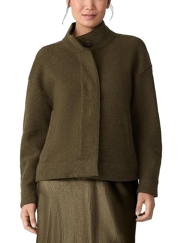 Eileen Fisher Wool Jacket - Woodland