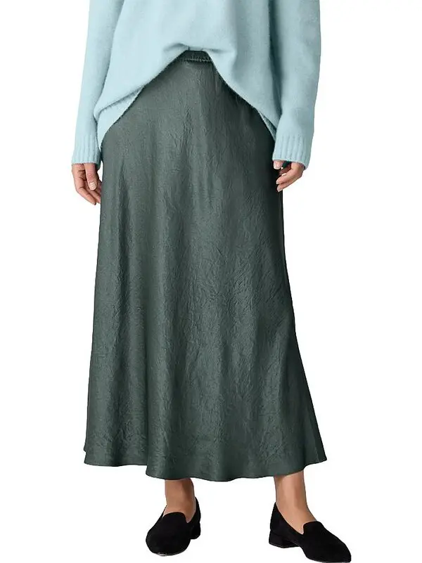 Eileen Fisher Bias Cut Maxi Skirt - Everglade