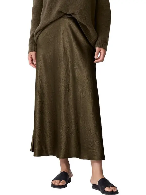 Eileen Fisher Bias Cut Maxi Skirt - Serpentine