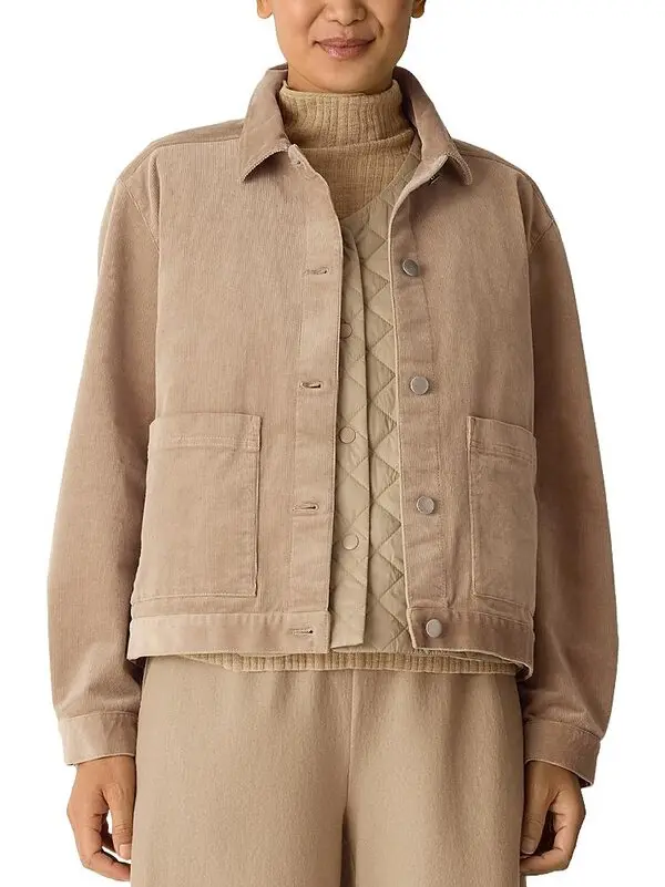 Eileen Fisher Corduroy Jacket - Biscuit