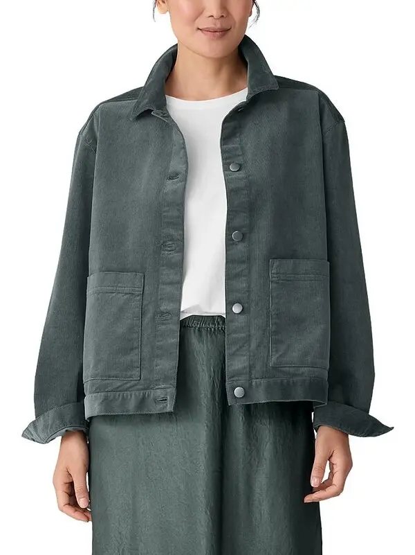 Eileen Fisher Corduroy Jacket - Everglade
