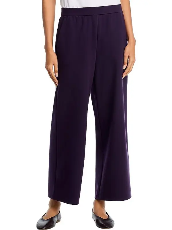 Eileen Fisher Wide Ankle Pants - Aubergine