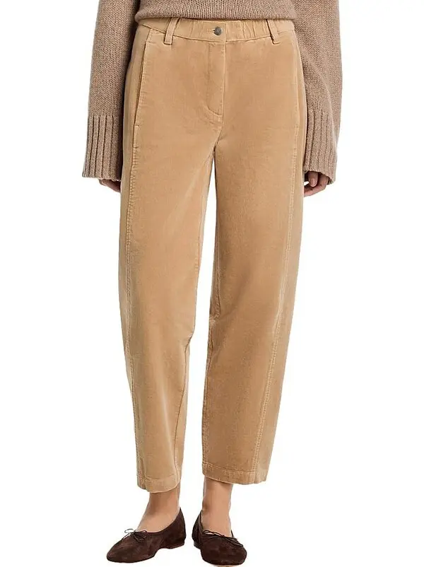 Eileen Fisher Corduroy Ankle Pants - Biscuit