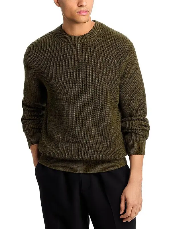 Madewell Fisherman Marled Sweater - Green Foliage