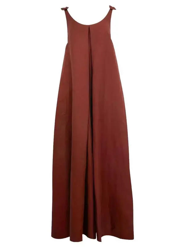 Gabriela Hearst Bow-embellishment Maxi Dress - Brown