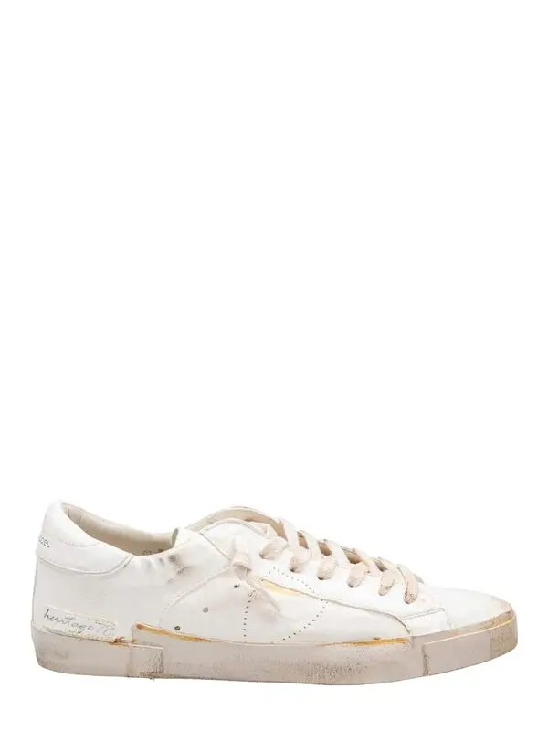 Philippe Model Calfskin Sneakers - White