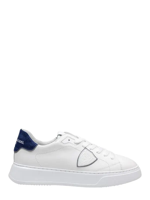 Philippe Model Leather Sneakers - White/blu