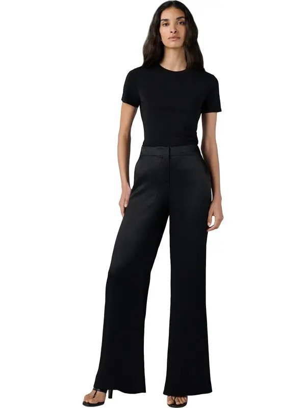 Diane Von Furstenberg Alexander Wide Leg Pant - Black
