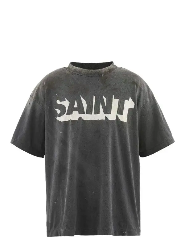 SAINT MXXXXXX Saint Graphic-print T-shirt - Black