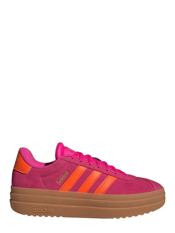Adidas Vl Court Bold Sneakers - Shock Pink/cloud White/gold Metallic