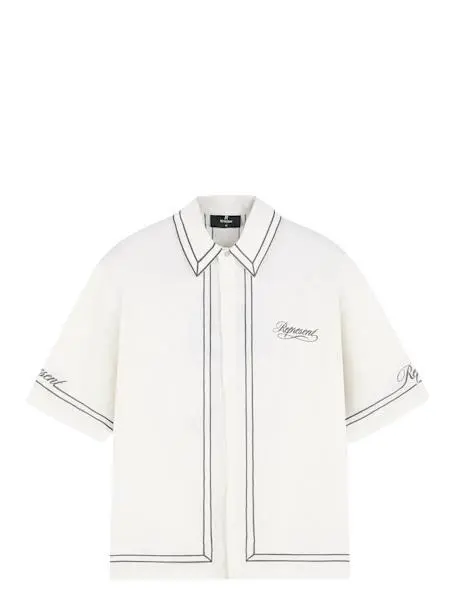 REPRESENT Border Shirt - Whisper White