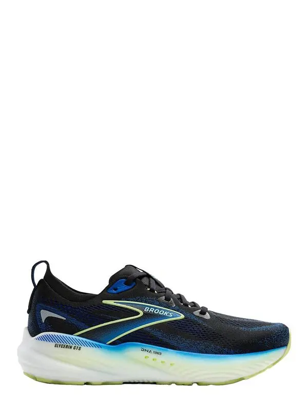 Brooks Glycerin Gts 22 Sneakers - Black/cobalt Blue/neo Yellow