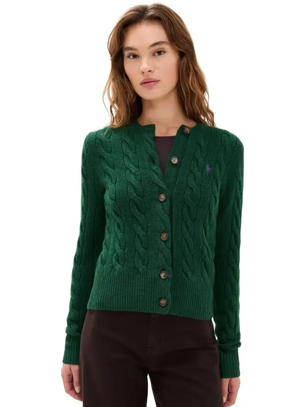 Ralph Lauren Cable Knit Cardigan - Castleton Green