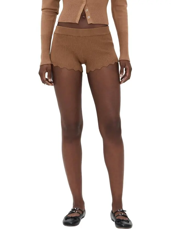 Lioness Dollhouse Knit Shorts - Mocha Mousse