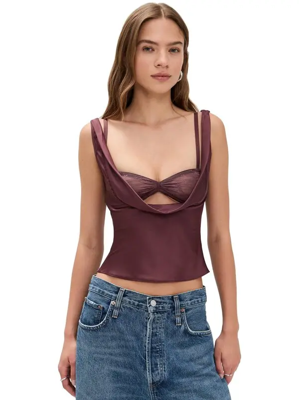 Lioness Delilah Top - Garnet
