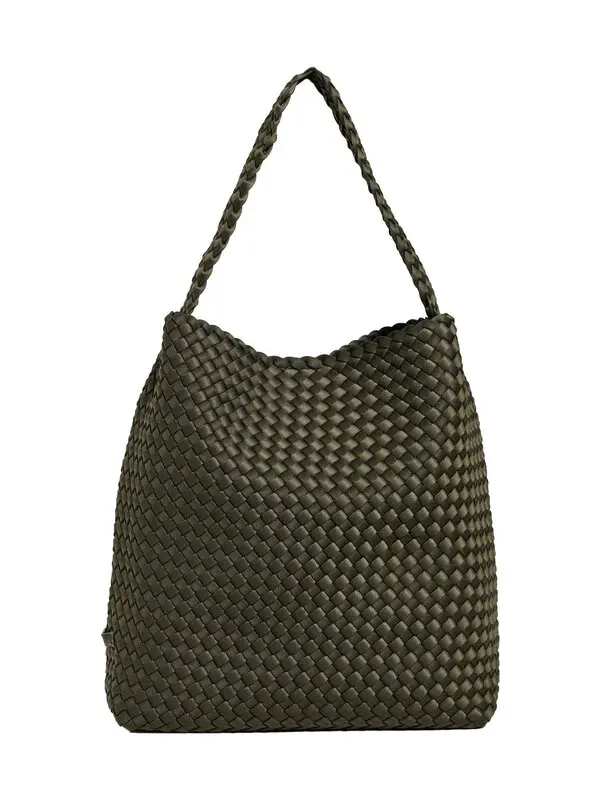 NAGHEDI Nomad Medium Hobo Bag - Olive