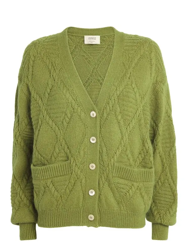 Max Mara V-neck Cardigan - Green