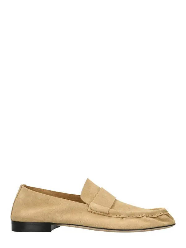 THE ROW Suede Loafers - Beige
