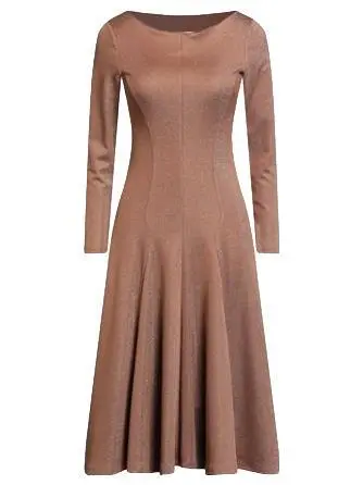COMPAGNIA ITALIANA Midi Flared Dress - Brown