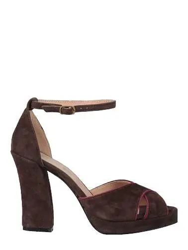 Malìparmi Ankle Strap Heeled Sandals - Brown