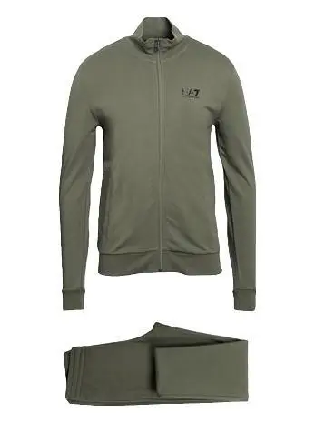 EA7 Tracksuit Military Size Cotton, Elastane - Green