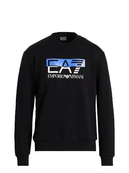 EA7 Cotton-blend Fleece Sweatshirt - Black