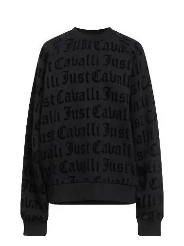 Just Cavalli Cotton-elastane Sweatshirt - Black