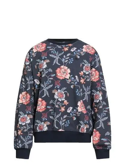 Etro Cotton-blend Floral-print Sweatshirt - Blue