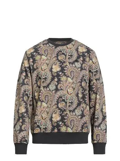 Etro Paisley-print French Terry Crewneck Sweatshirt - Black