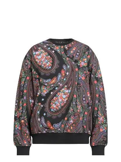 Etro Floral-print French Terry Sweatshirt - Black