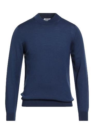 GIOFERRARI Merino Wool Mock Neck Sweater - Blue