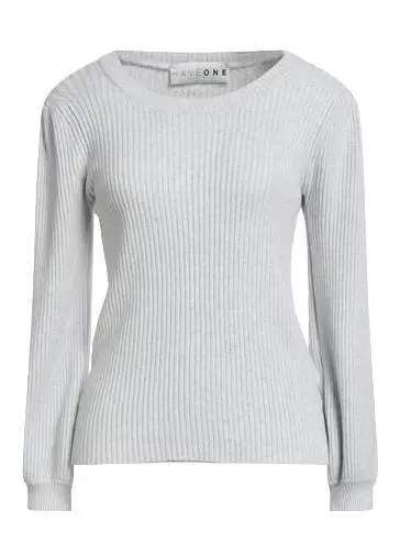HAVEONE Ribbed Knit Sweater - Grey