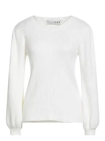 HAVEONE Ribbed Knit Sweater - White