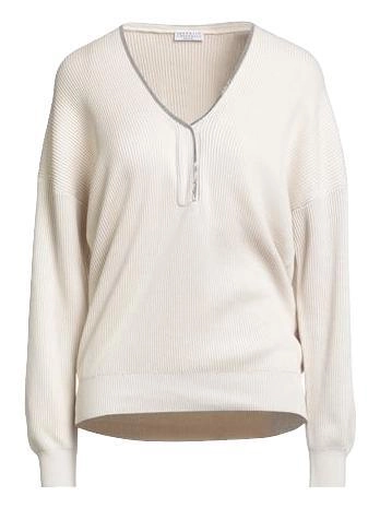 Brunello Cucinelli Sweater With Sequins - Beige