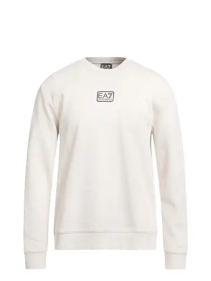 EA7 Cotton-blend Crewneck Sweatshirt - White