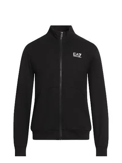 EA7 Cotton-elastane Sweatshirt - Black