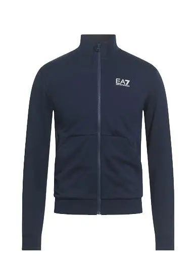 EA7 Cotton-elastane Sweatshirt - Navy