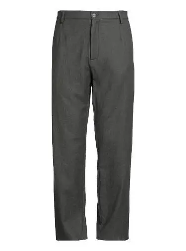 Masnada Tapered Wool-linen Blend Trousers - Grey
