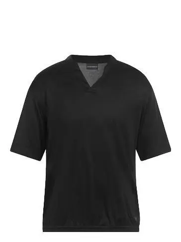 Emporio Armani T-shirt Size Lyocell, Cotton - Black