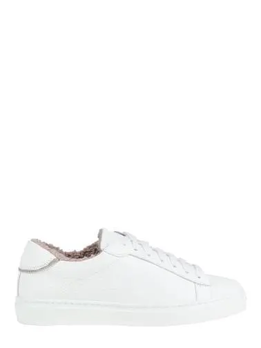 Fabiana Filippi Pebbled Leather Low-top Sneakers - White
