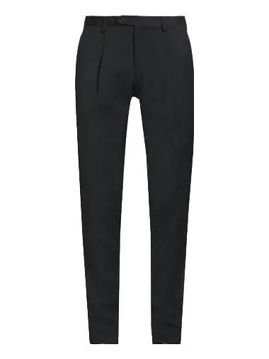 TOMBOLINI Tapered Leg Wool Blend Trousers - Black