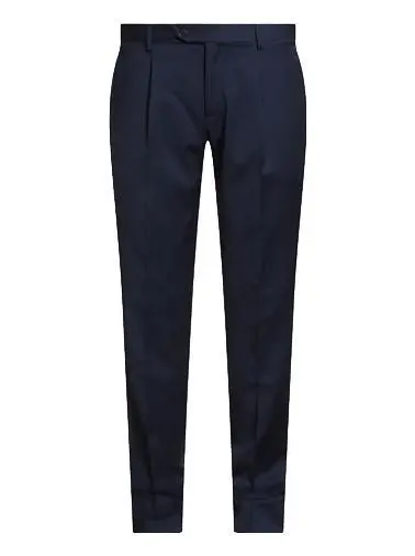 TOMBOLINI Tapered Leg Wool Blend Trousers - Navy