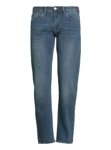 Armani Exchange Tapered Jeans With Five-pocket Design - Blue