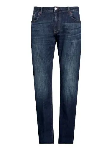 Armani Exchange Tapered Jeans In Denim - Blue