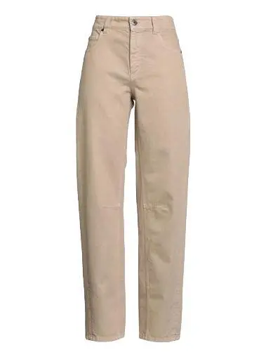 Brunello Cucinelli Cotton Viscose Polyester Jeans - Beige