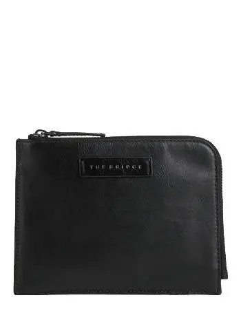 THE BRIDGE Leather Clutch - Black
